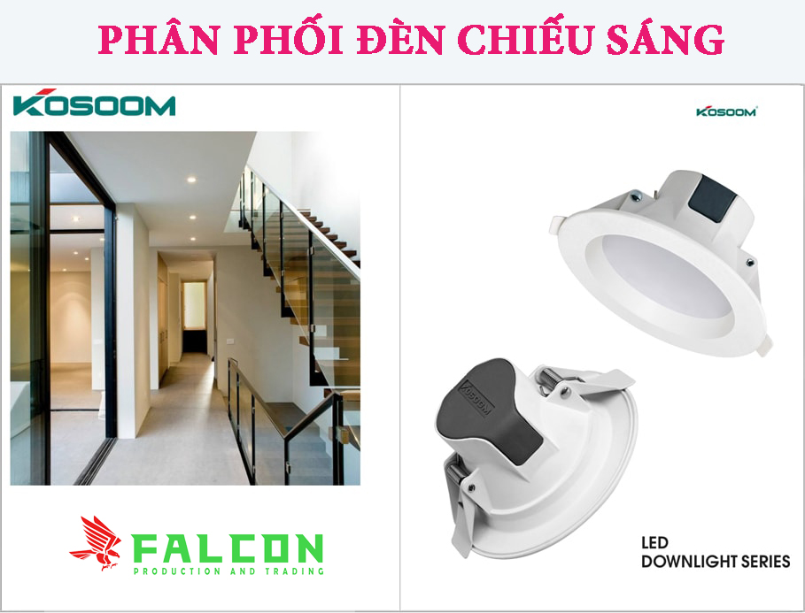 Đèn Led Âm Trần Smart Kosoom 9W - Điện Toàn Cầu