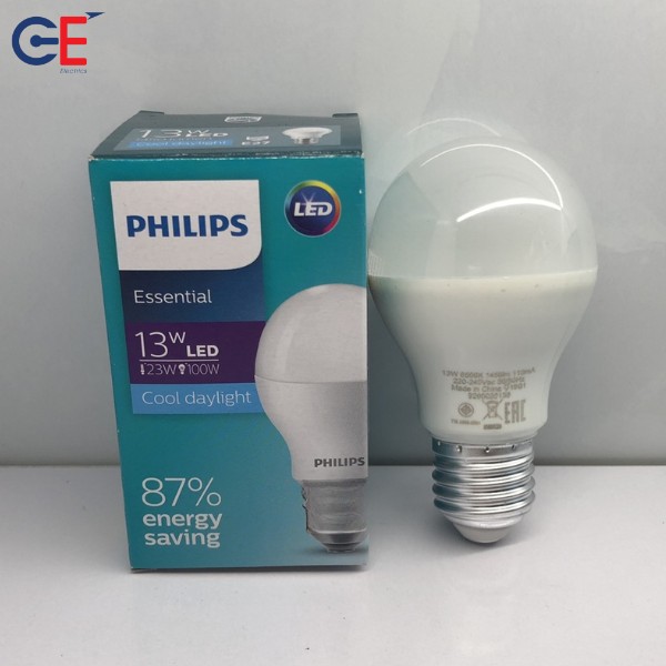 Đèn Led Bulb Philips Essential 5W - 13W/ 2 màu ánh sáng