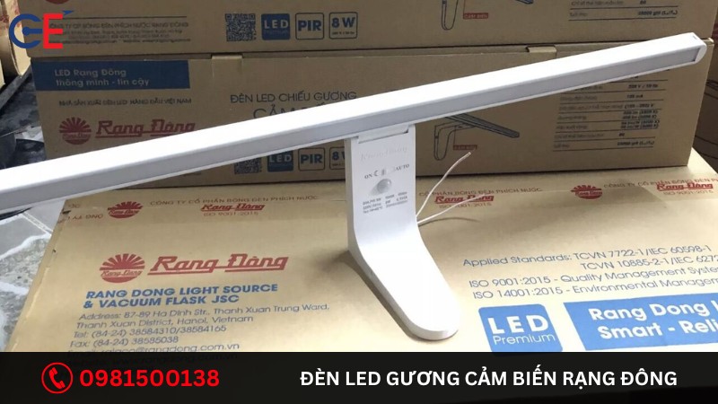 Đèn Led gương cảm biến Rạng Đông 8W - Điện Toàn Cầu