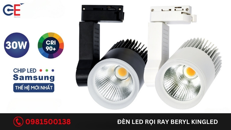 Đèn Led rọi ray Beryl KingLED 12W - 30W - Điện Toàn Cầu